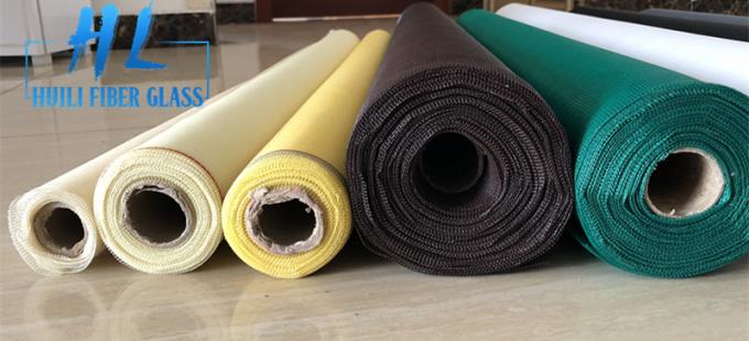 Customized 17*14 Ivory Color Fiberglass Mosquito Net With Color Edges