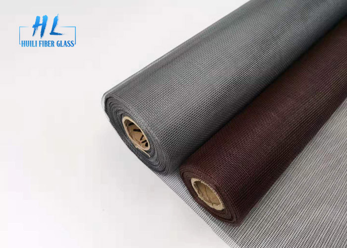 Fireproof 110g Grey Fiberglass Mosquito Mesh For Windows And Doors