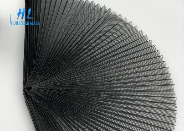 Grey 2.4m X 30m Roll 16mm Polyester Plisse Insect Screen 75g / M2 Weight